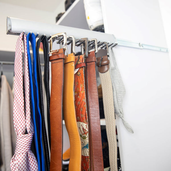 How to Organize Belts Using Our Retractable Belt Rack