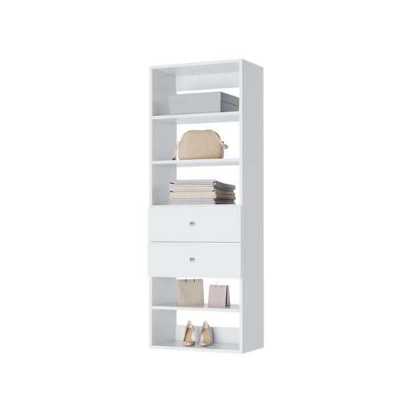 Closet Tower with Drawers & Shelves | Modular Closets