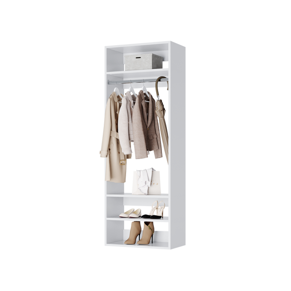 Hanging Closet System: All-Wood, Looks Fabulous, Great Price
